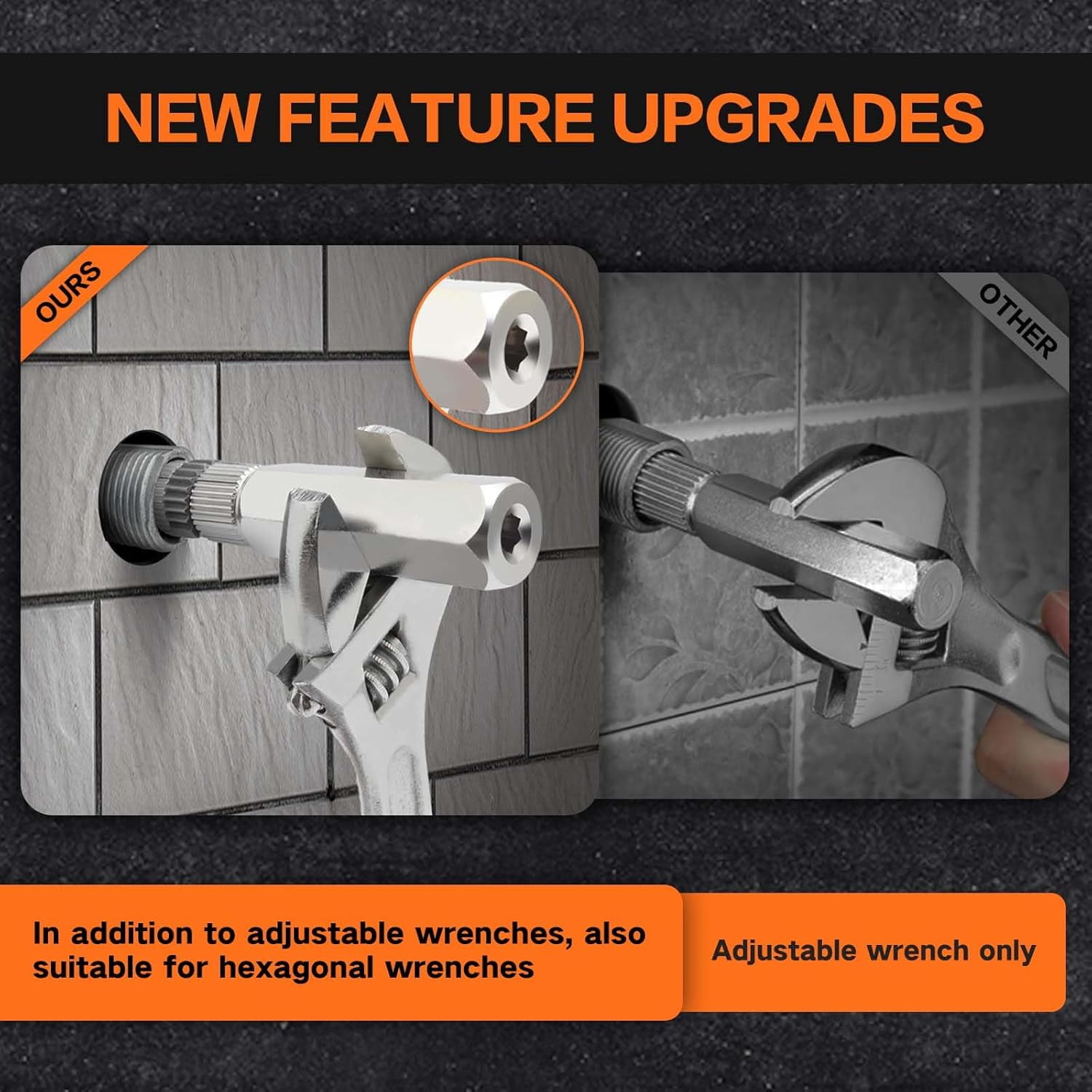 TYHREF-2026 Upgrade 3-Piece Internal Pipe Wrench Set, Pipe Nipple ...