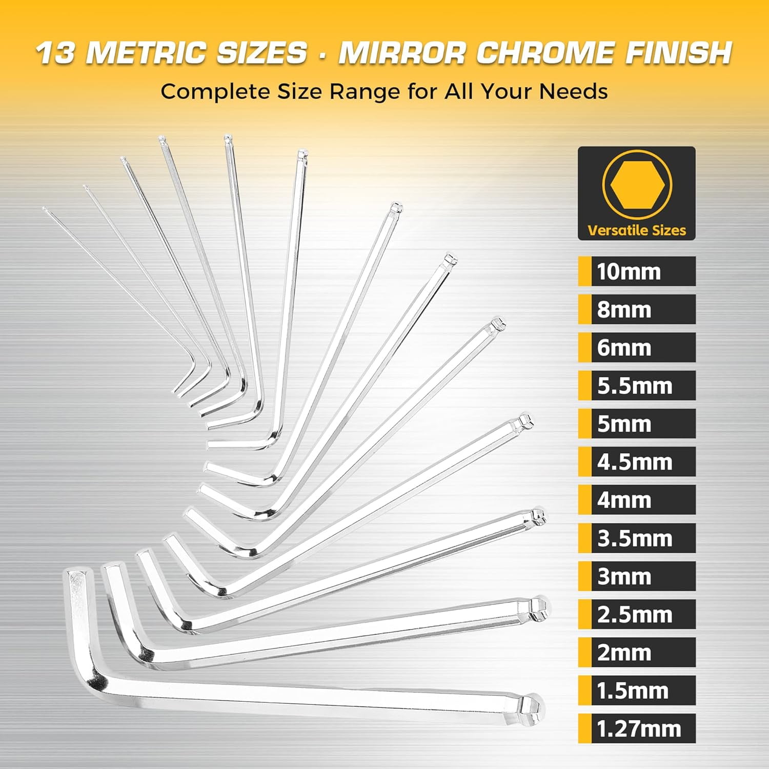 TYHREF-27PCS Ball End Allen Wrench Set, Metric & SAE Allen Wrenches ...