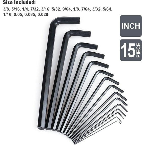 TYHREF-30-Piece Premium Hex Key Allen Wrench Set, SAE and Metric ...