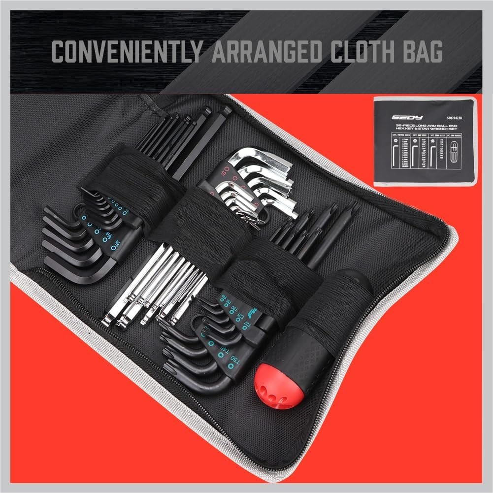 TYHREF-36-Pieces Ultimate Allen Wrench Set, Premium Hex & Torx Key Set ...