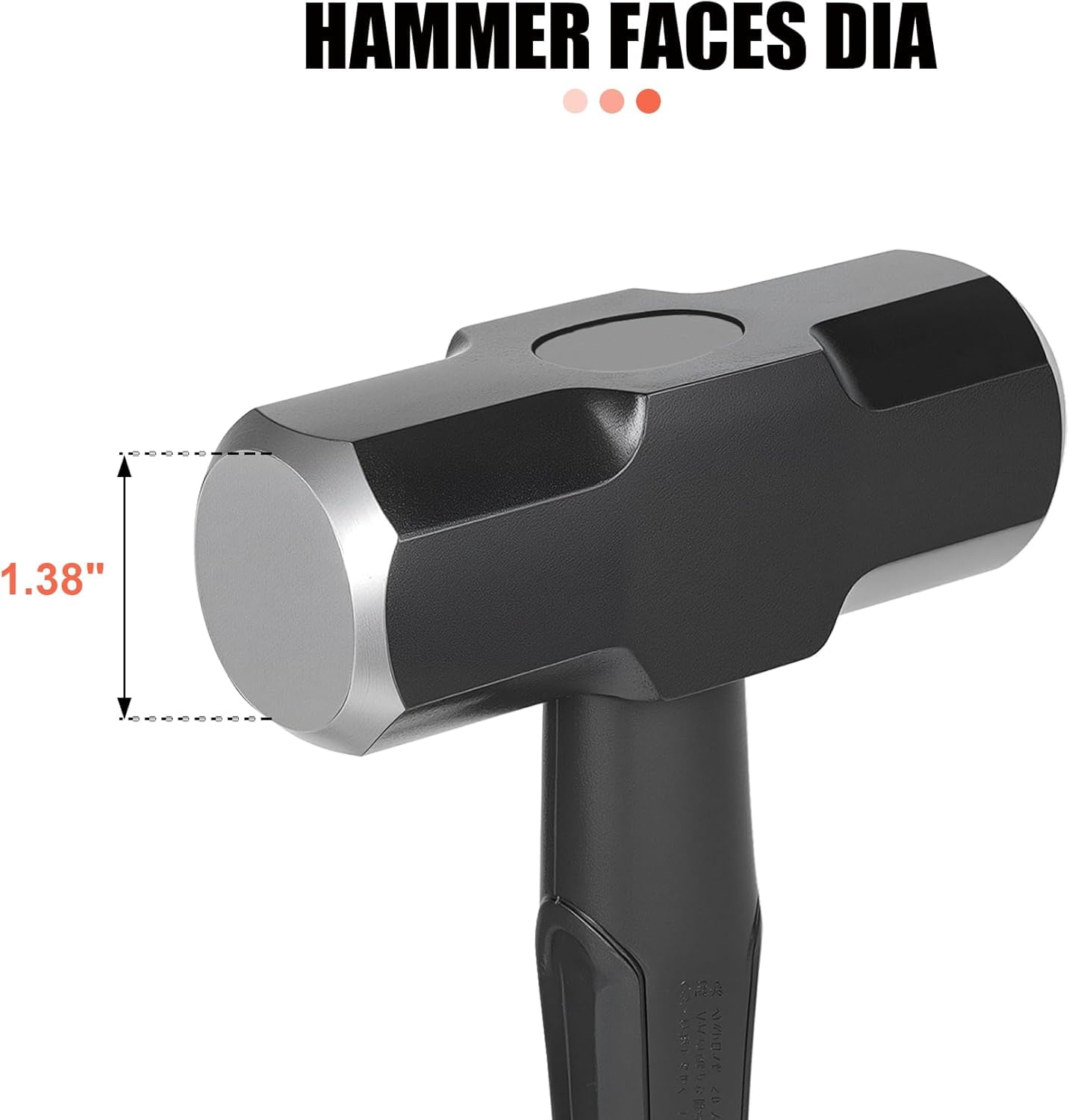 TYHREF-3lb Sledge Hammer - Heavy Duty Drilling Hammer with Forged Steel ...