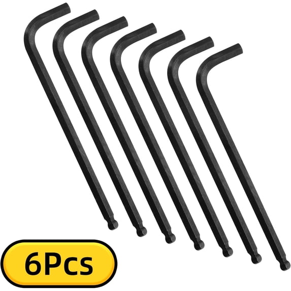 TYHREF-3mm Ball End Hex Key Allen Wrench, L Shaped Long Arm Heavy Duty ...