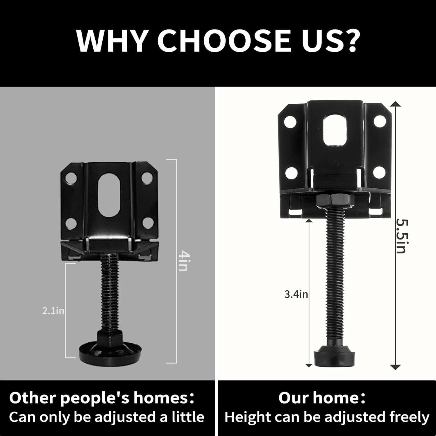 TYHREF-4 Pcak Adjustable Leveling Feet,Heavy Duty Furniture Levelers ...