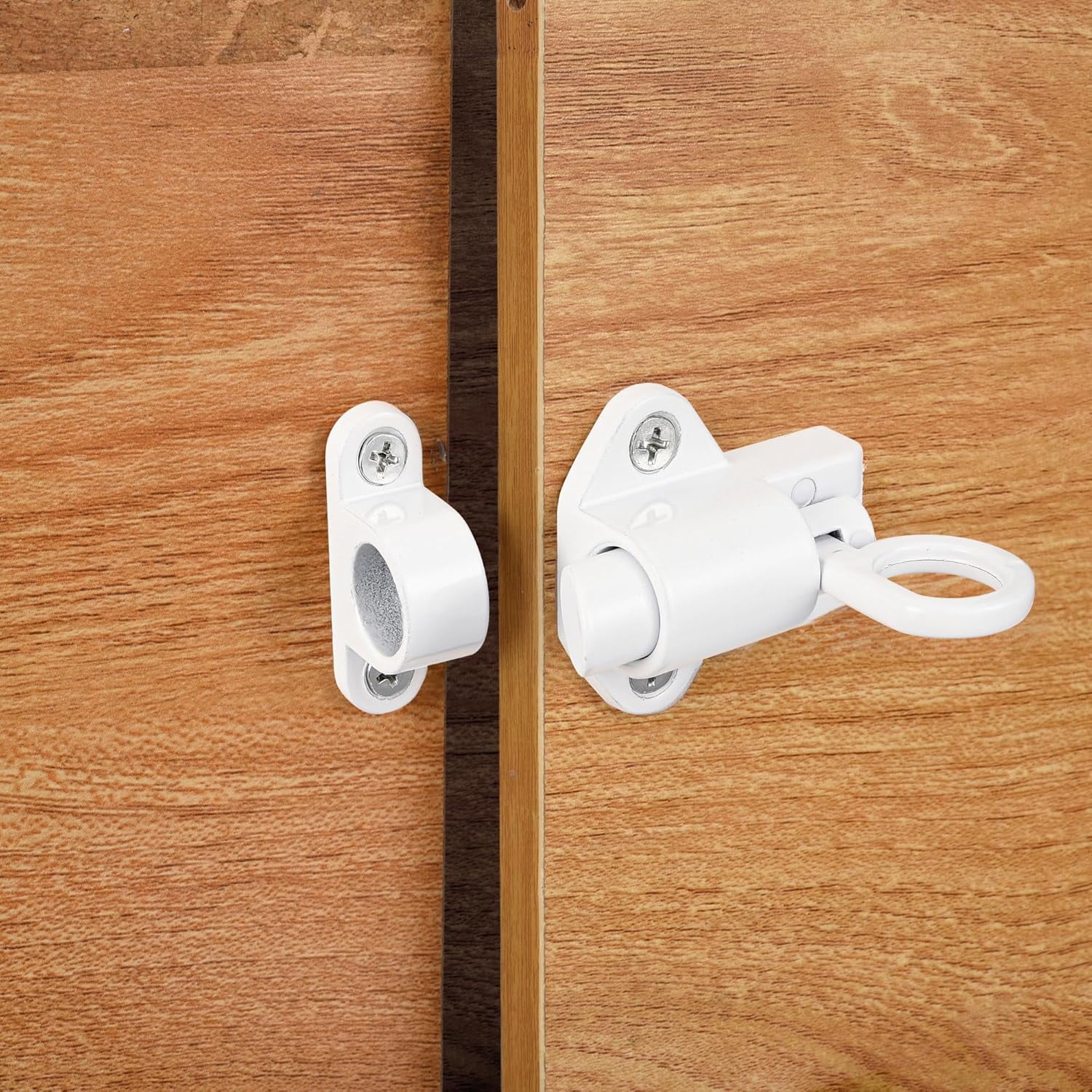 TYHREF-4PC Self-Locking Latches,Spring Gate Latch for Wooden Fence,Automatic Door Latches Safety ...