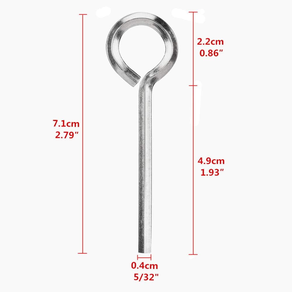TYHREF-5/32” Standard Hex Dogging Key with Full Loop, Allen Wrench Door ...
