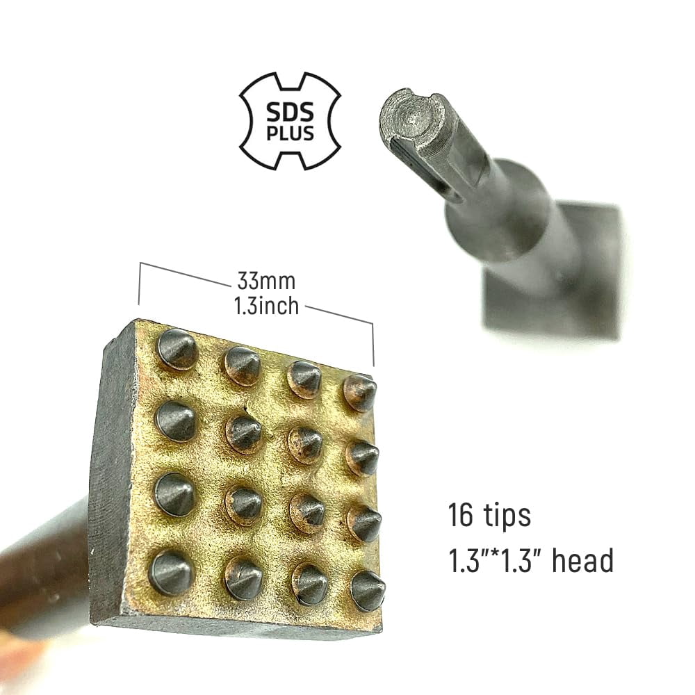 TYHREF-5.59in 16 Tips SDS Plus Bushing Tool for Concrete, Stone, Bricks ...