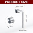 TYHREF-5pcs l Shaped Angled Open Hex Socket Wrench 17mm Metric Carbon ...