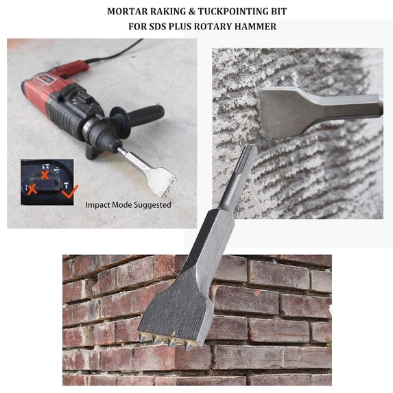 TYHREF-6 1/8 in. x 1 1/2 in. SDS Plus Tuckpointing Mortar Raking Bit ...