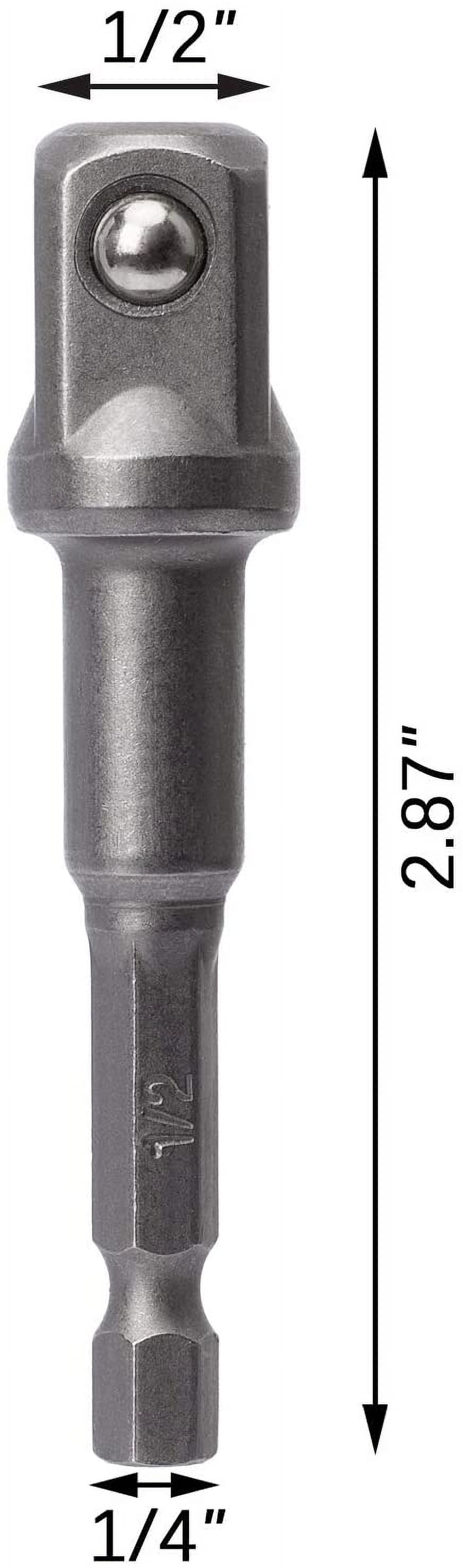 TYHREF-6 Pack 1/2 inch Square Socket Adapter Bit Set, Impact Driver ...