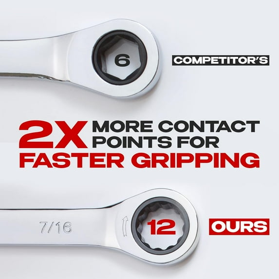 TYHREF-7/16 Inch Ratchet Wrench with 90-Tooth Ratcheting Precision and ...