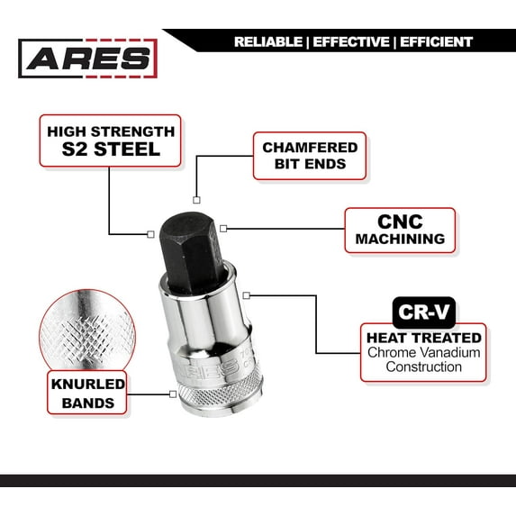 TYHREF-70120-1/2-Inch Drive 14mm Hex Bit Socket - Heat Treated CR-V ...