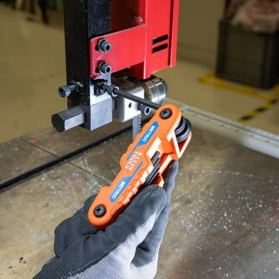 TYHREF-70542 Folding Hex Key Set, Metric and SAE, 17-Key Portable, High ...