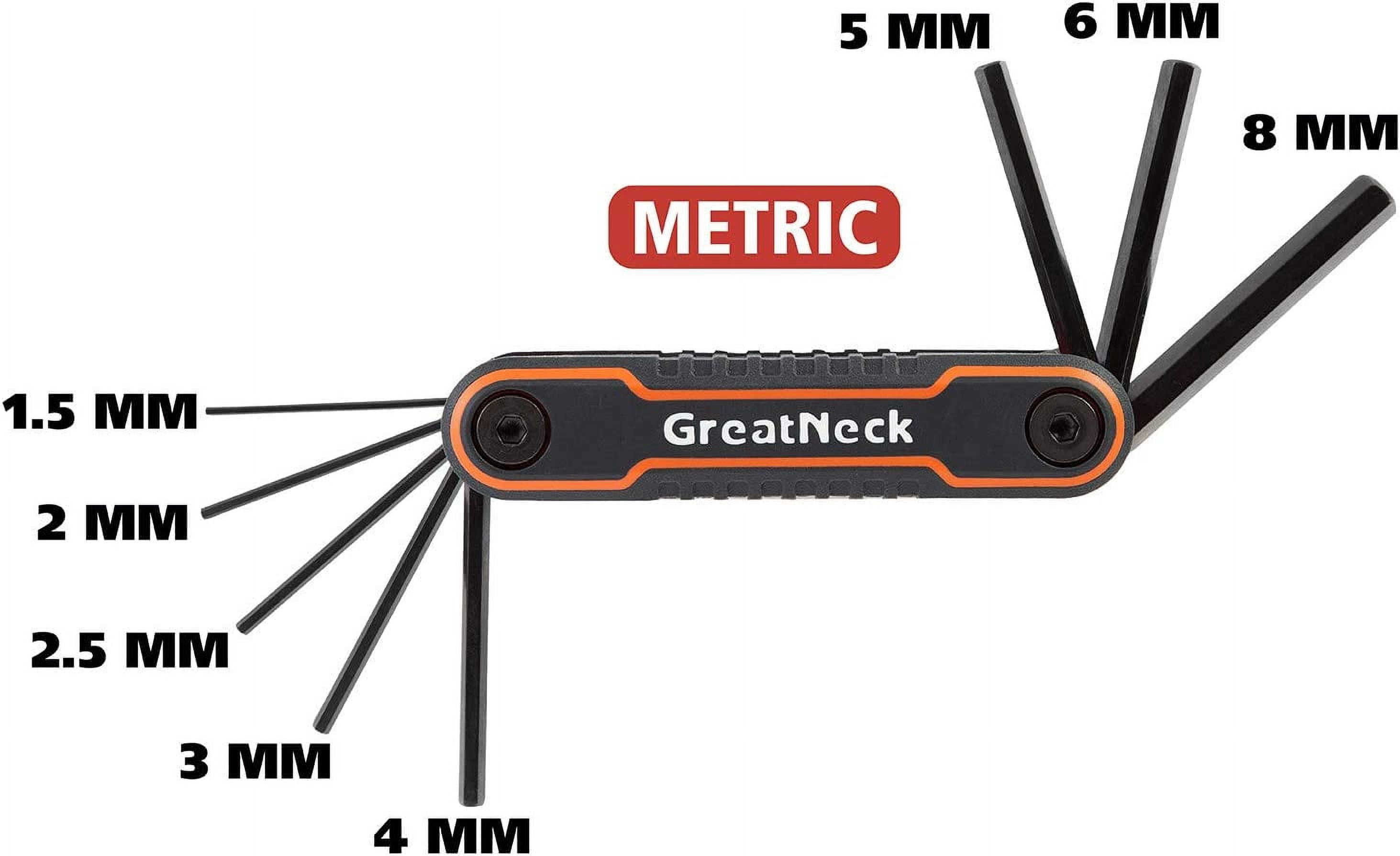 TYHREF-74206 25 Piece Folding Star, SAE, And Metric Hex Key Set, Allen ...