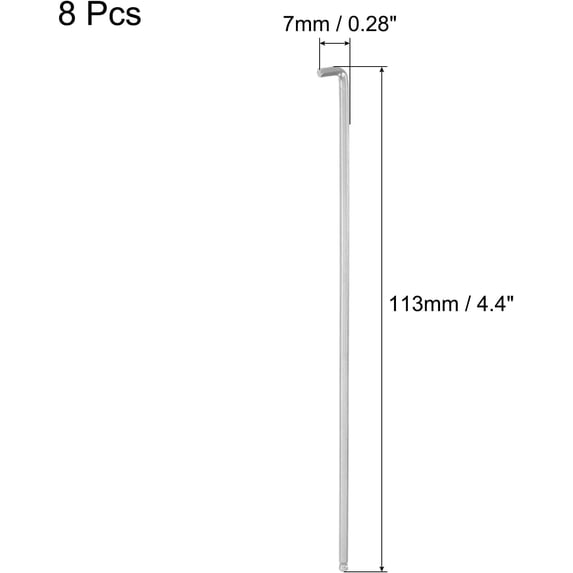 TYHREF-8pcs 2mm Ball End Hex Key Wrench, Metric L Shaped Long Arm S2 ...