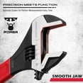 TYHREF-Adjustable Wrench Set Pipe Spanner: 6" 8" 10" Wide Jaw Black ...