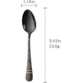 TYHREF-Black Unique Pattern Design Coffee Espresso Spoons Mini ...