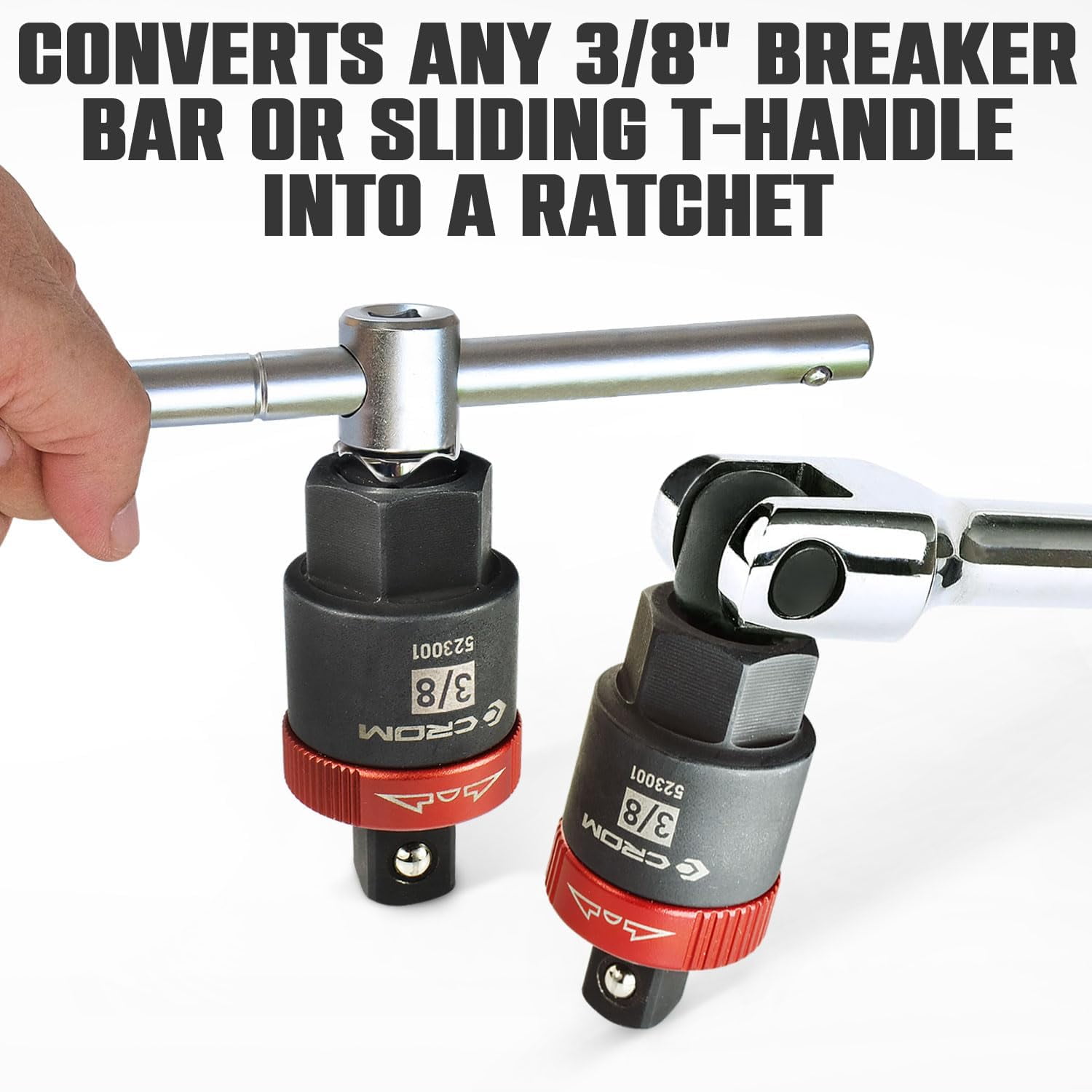 TYHREF-Breaker Bar Ratchet Adapter - 3/8-Inch Ratcheting Adapter ...