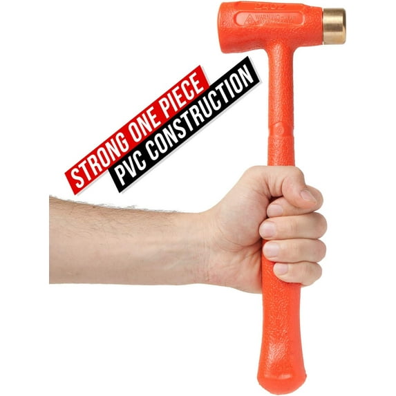 TYHREF-Dead Blow Hammer 1.5lb (24oz) - Unibody Molded, Rebound & Spark ...