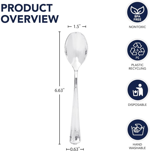 TYHREF-Disposable Plastic Cutlery/Heavy-Duty Flatware/Silverware for ...