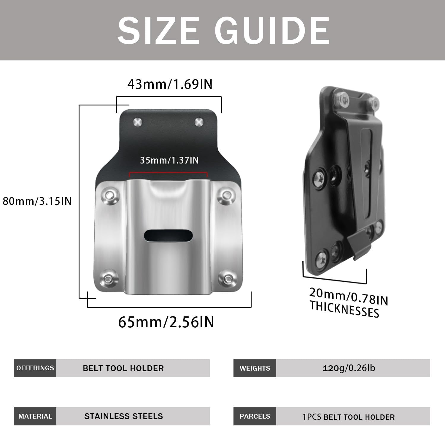 TYHREF-Durable Waist Hammer-Hammer Holder Loop-Belt Tool Clip Heavy ...