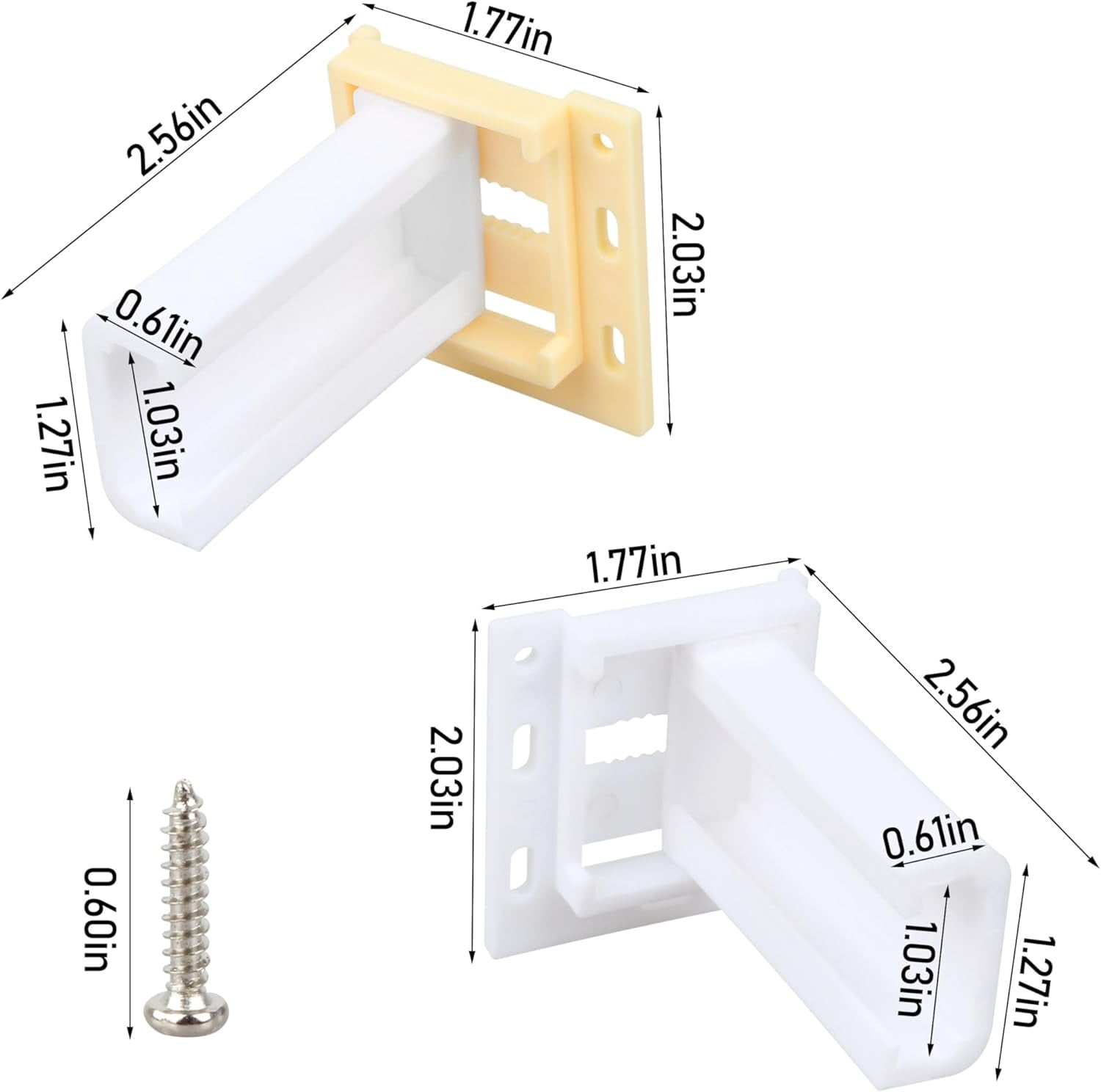 TYHREF-H305 Drawer Slide Socket Set Cabinet Hardware for 1" RV Drawer ...