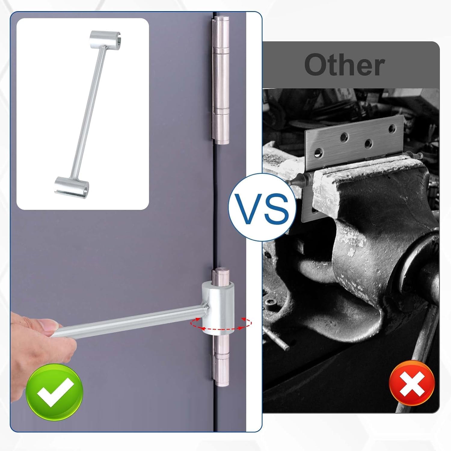 TYHREF-Hinge Gap Adjusting Wrench, 0.55-0.75in, Silver Steel, Practical ...