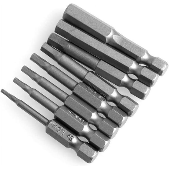 TYHREF-Impact Driver Allen Bits Set Hex Head Bit Long Alan Wrench Key ...