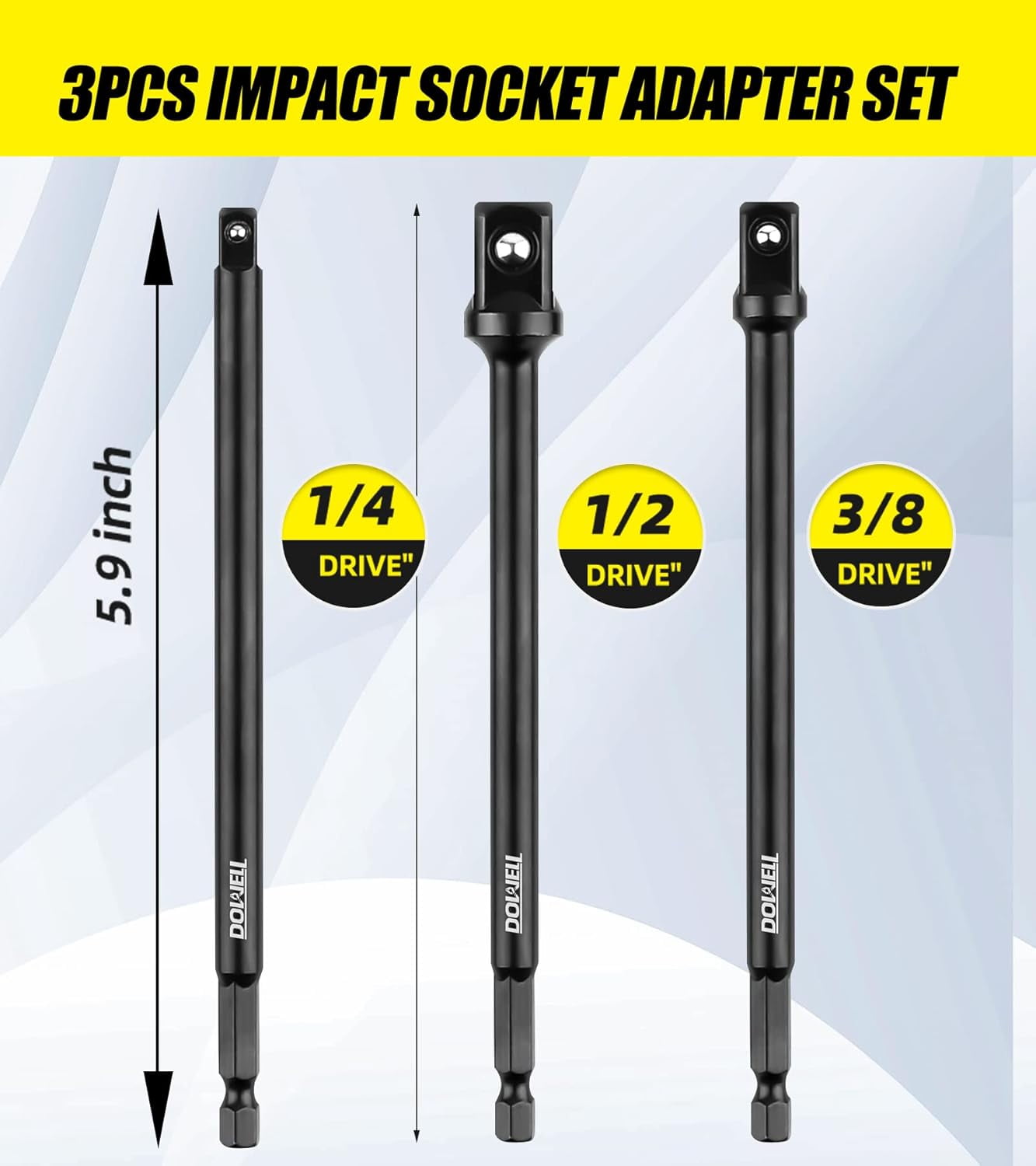 TYHREF-Impact Grade Socket Adapter Set Extension Bit With Holder 1/4 ...