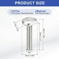 TYHREF-M6 x 30 mm T Slot Bolts, 10 Pcs 304 Stainless Steel Drop-in Bolt ...