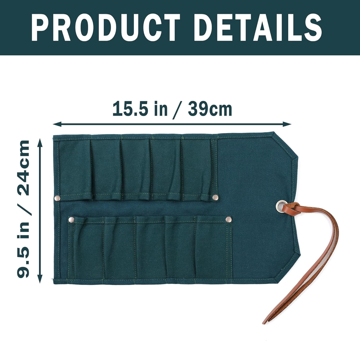 TYHREF-Multi-Function Chisel Roll, Heavy Duty 16oz Waxed Canvas Tool ...