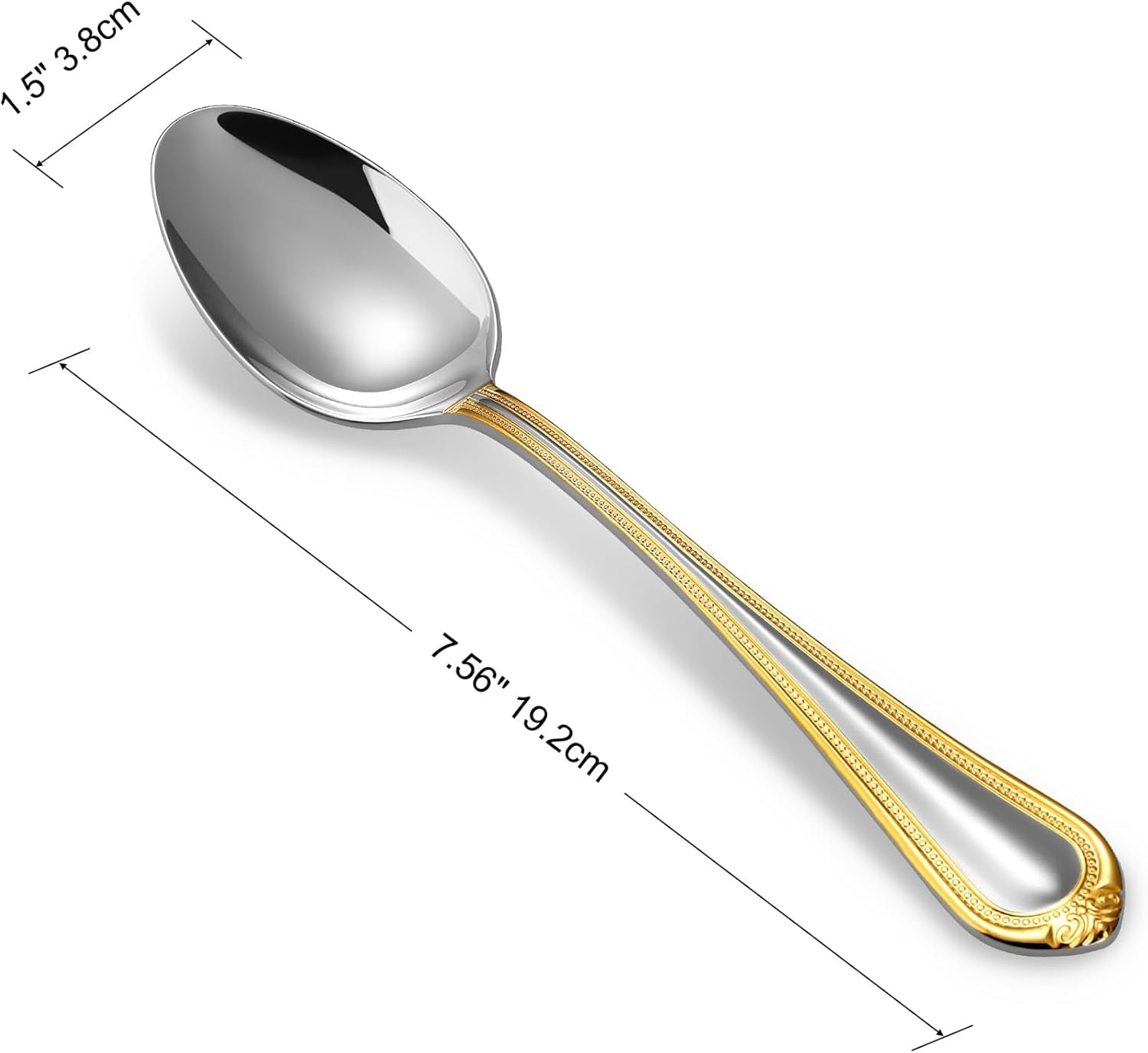 TYHREF-Pearl Edge 4-Piece Premium Spoon Set, 18/10 Stainless Steel ...