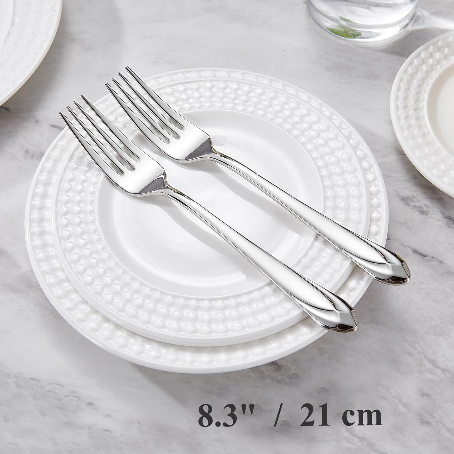 TYHREF-Premium Astra 4-Piece 8.3 inch Dinner Fork Set – 18/10 Stainless ...