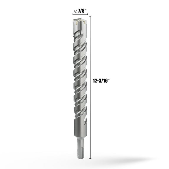 TYHREF-SDS Plus Rotary Hammer Drill Bit 7/8"x12.2", Professional ...