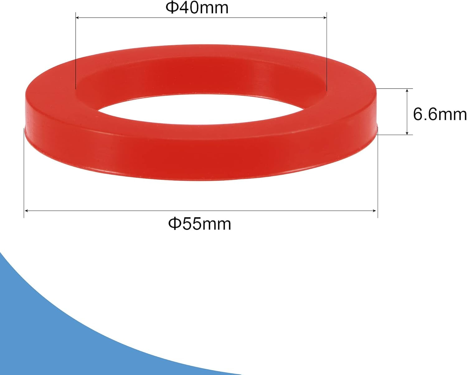 TYHREF-Silicone Rubber Flat Washer 1-1/2 Inch DN40 Gasket for Wrench ...