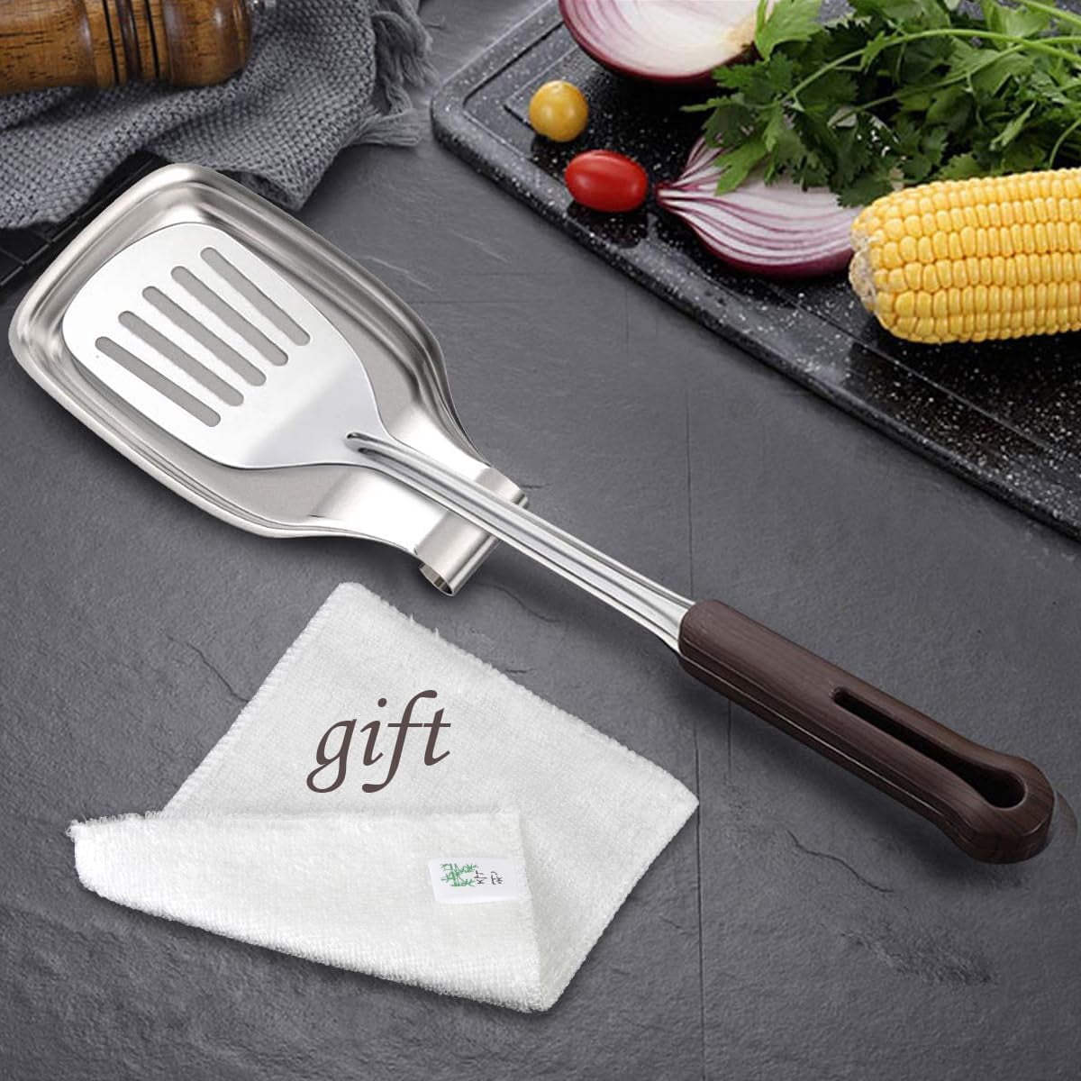 TYHREF-Spoon Rest for Stove Top, 8 X 4 Inch Large Stainless Steel Spoon ...
