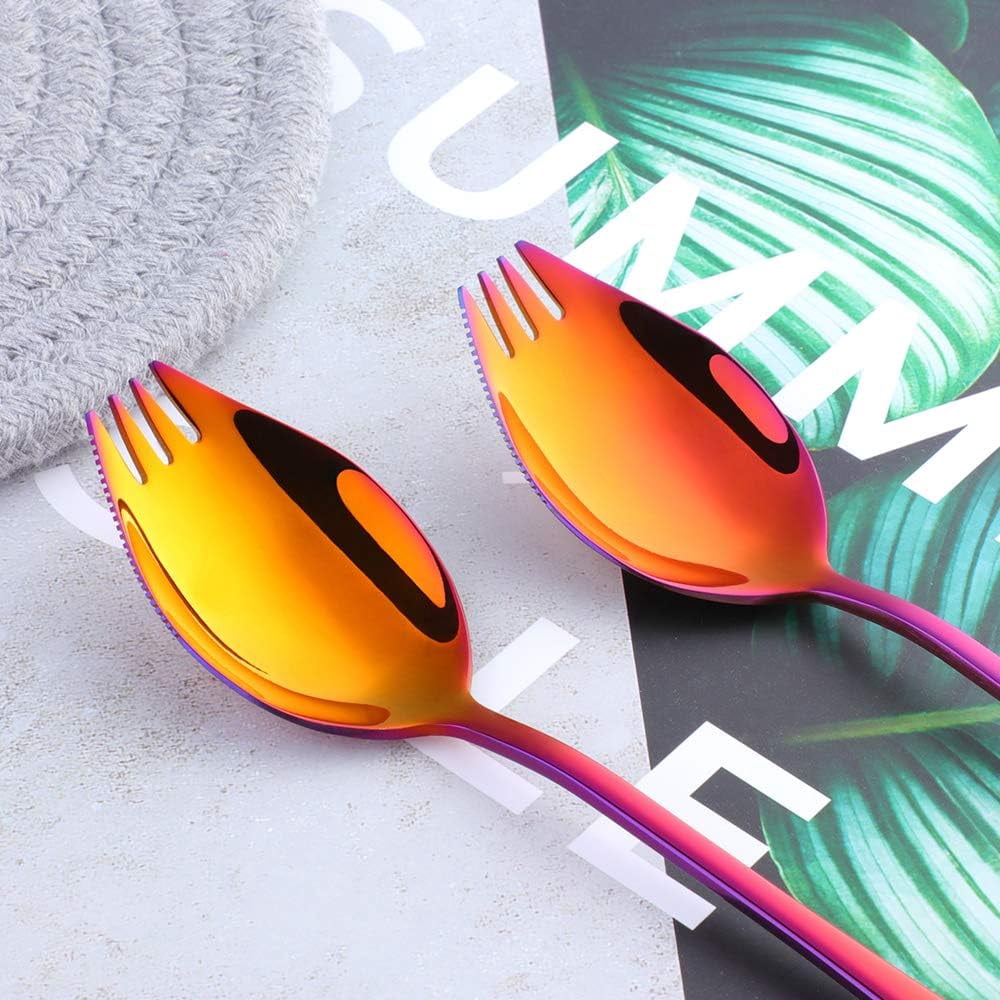TYHREF-Sporks 6-pack 18/8 Stainless Steel Sporks for Everyday Household ...