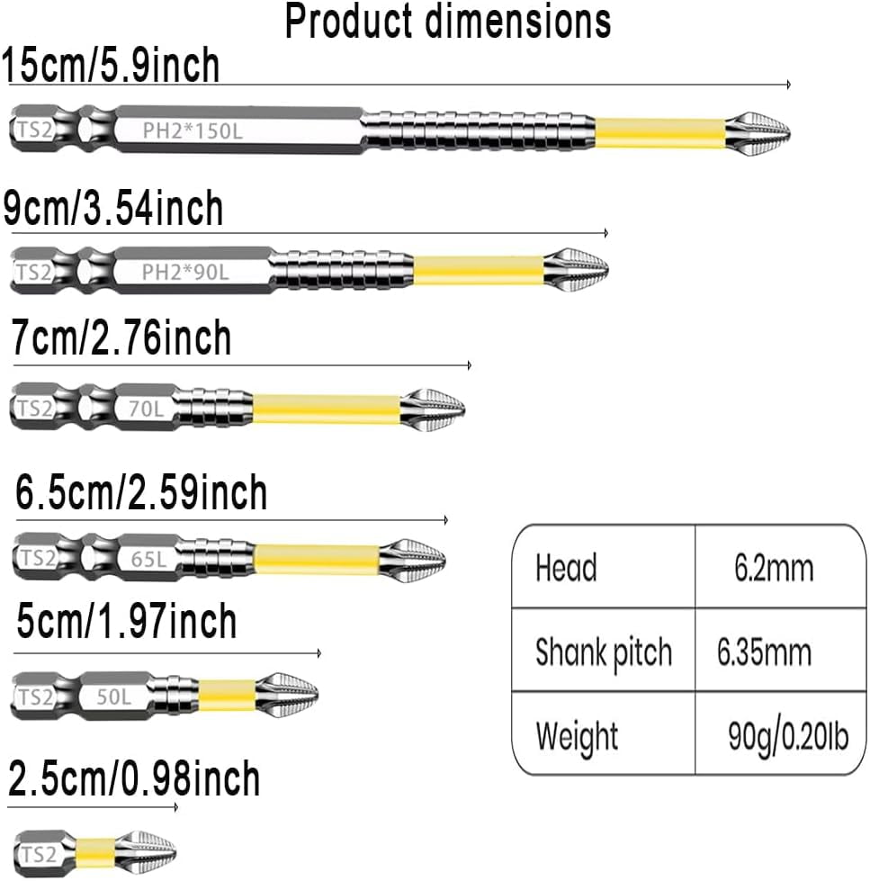 TYHREF-Strong Magnetic Screwdriver Drill Bit Set, Durability ...