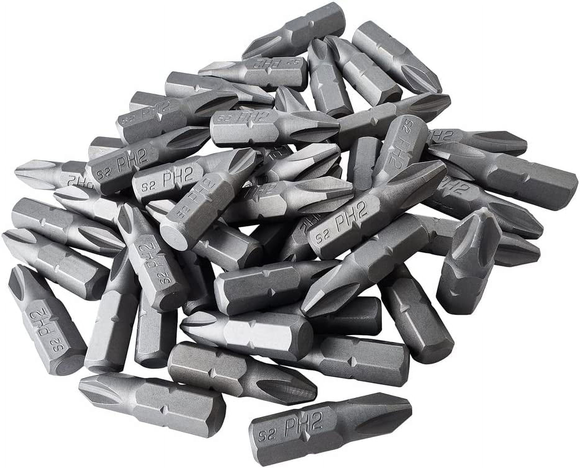 TYHREF-ToolPro Phillips Head Bits - 50 Pieces in Interlocking Storage ...