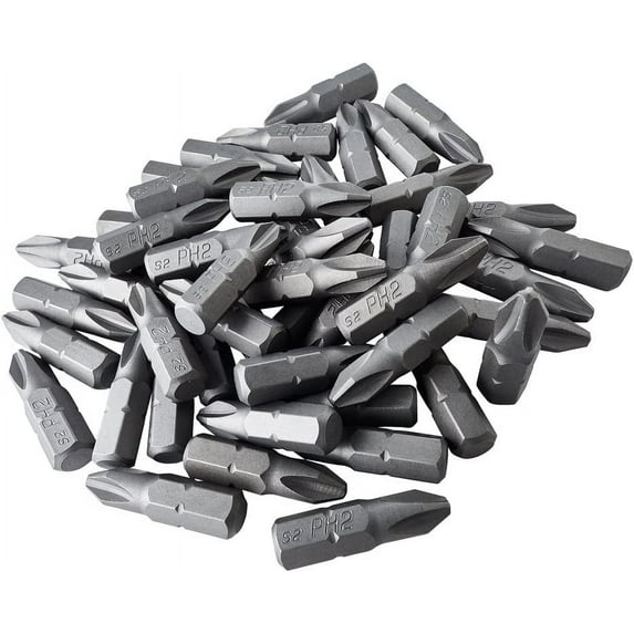 TYHREF-ToolPro Phillips Head Bits - 50 Pieces in Interlocking Storage ...