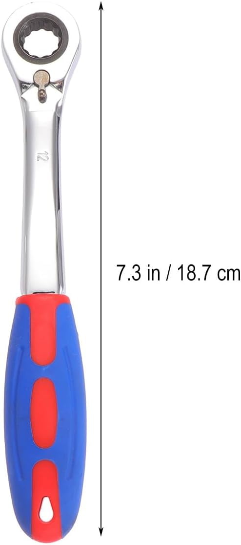 TYHREF-Two-Way Ratchet Wrench 7.5 Inch Plastic Handle Reversible Shank ...