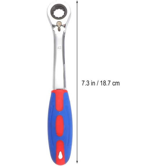 TYHREF-Two-Way Ratchet Wrench 7.5 Inch Plastic Handle Reversible Shank ...