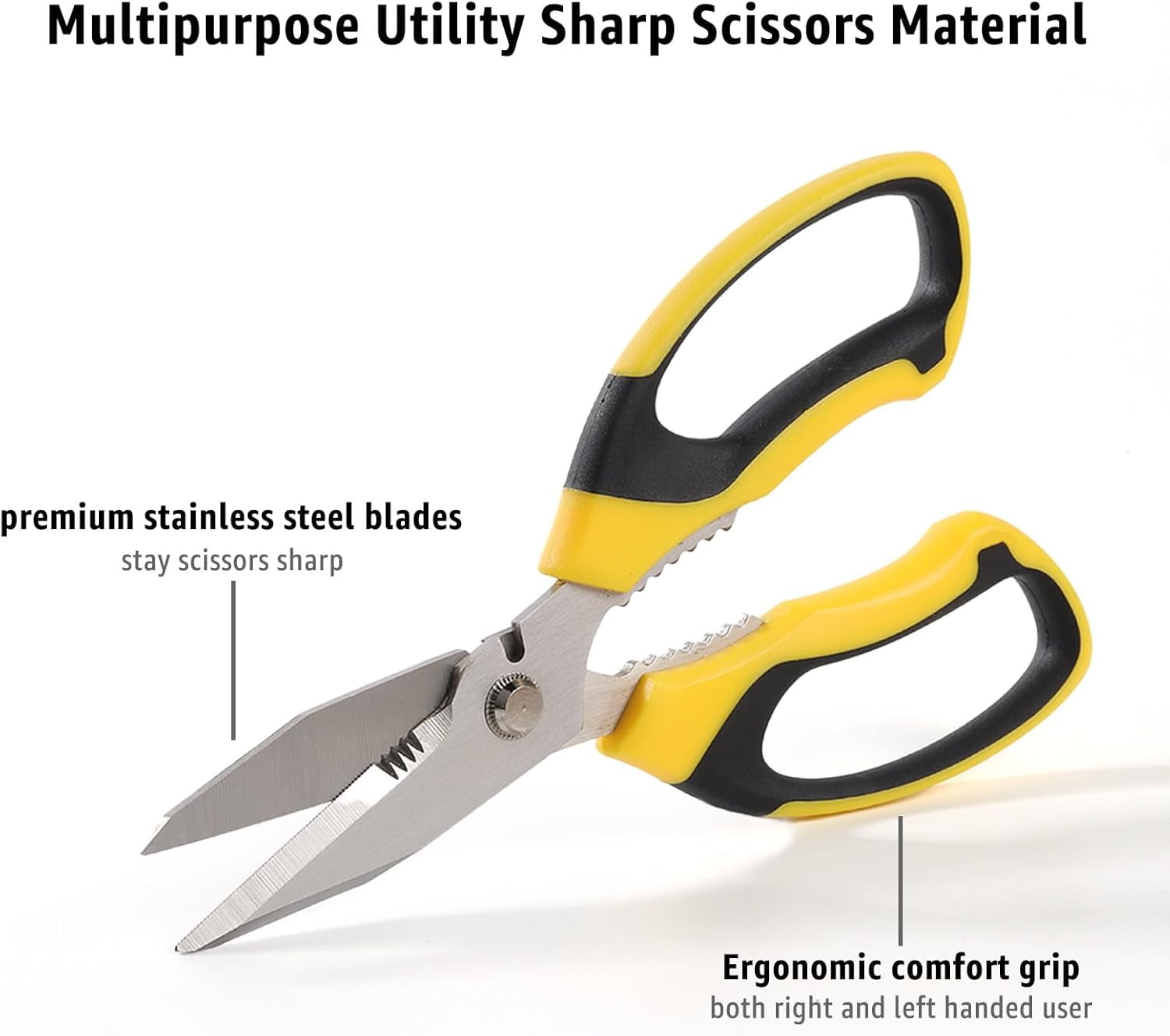 TYHREF-Utility Scissors Heavy Duty: 8-Inch sharp Scissors All Purpose ...