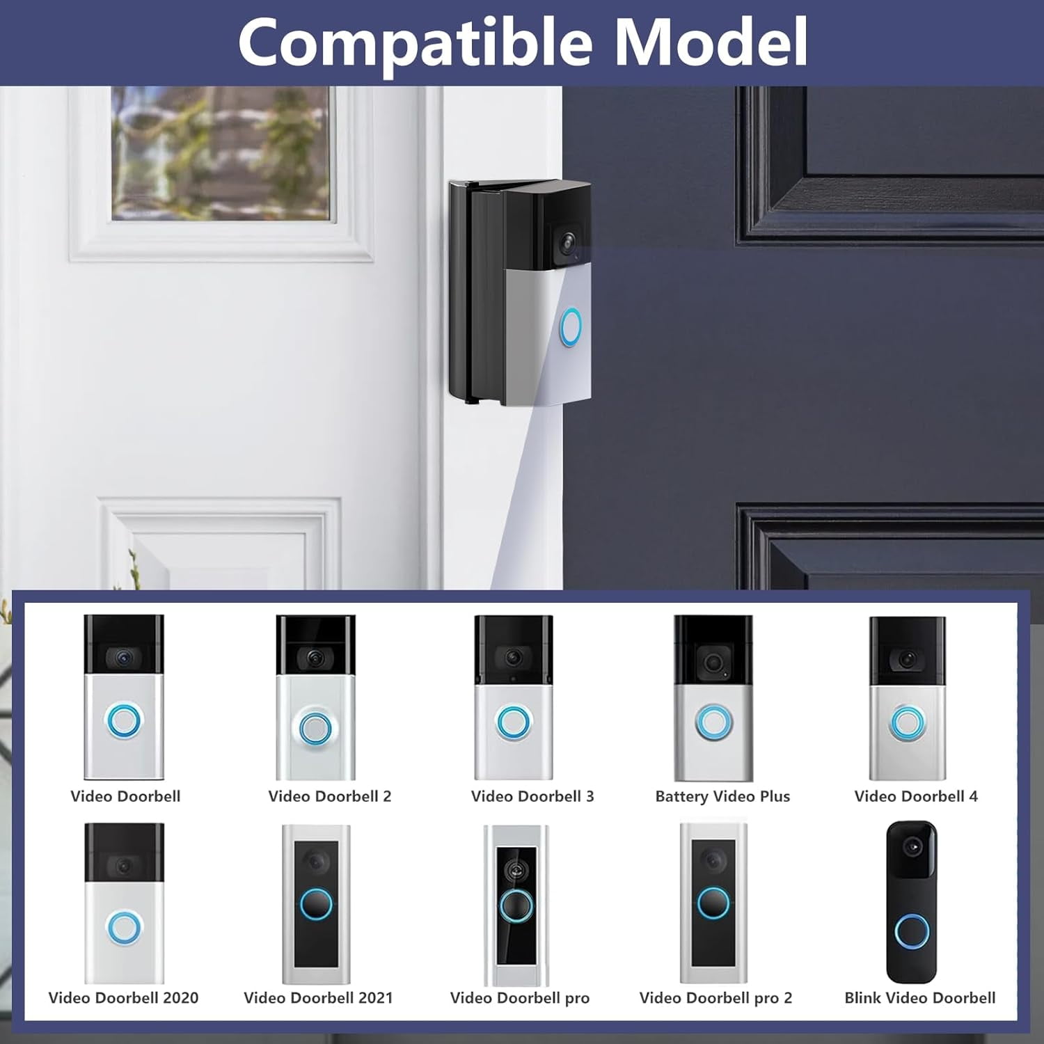 TYHREF-Video Doorbell Camera Angle Mount Compatible with Battery ...