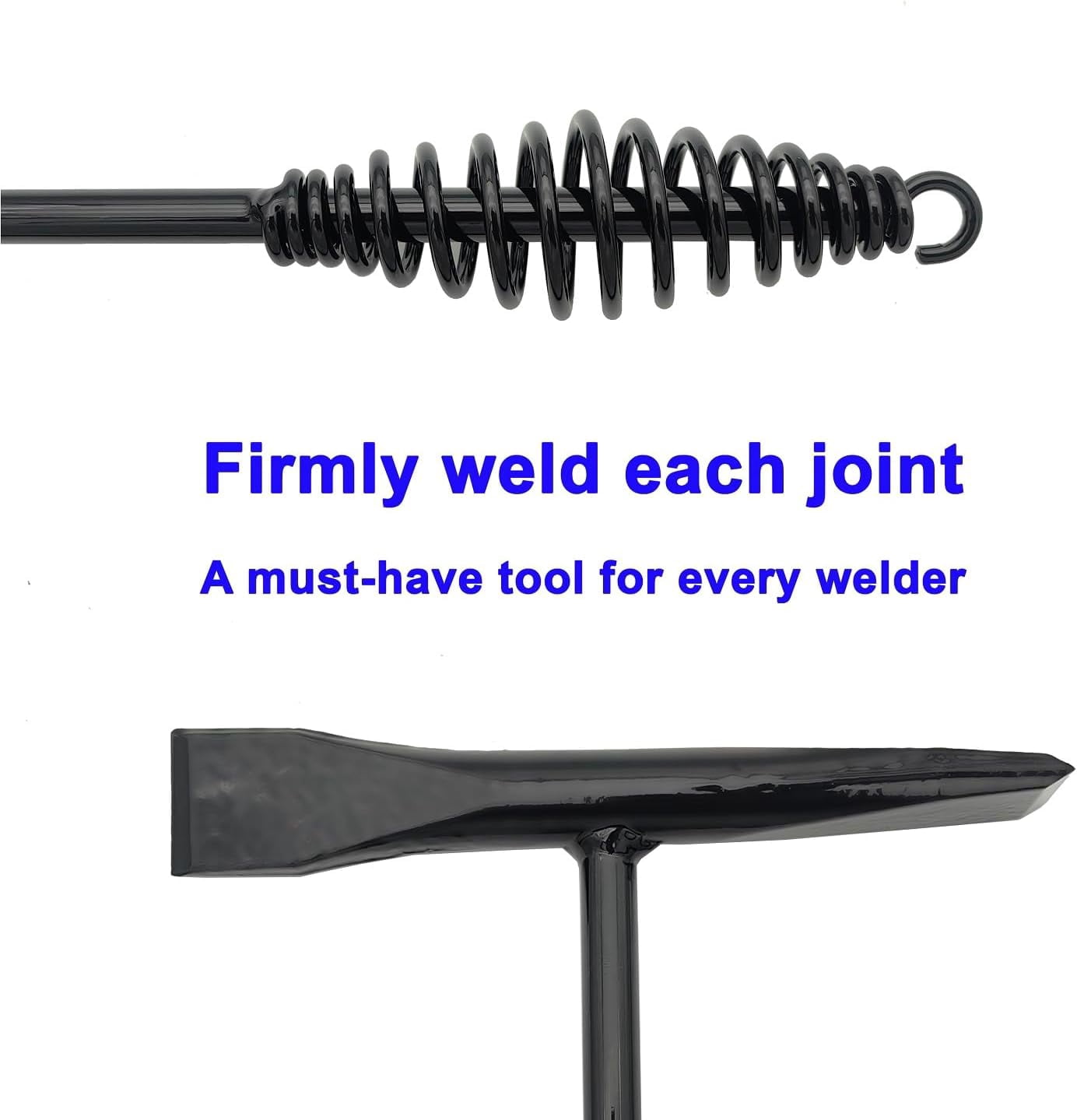 TYHREF-Welding Chipping Hammer with Coil Spring Handle,10.5",Cross ...