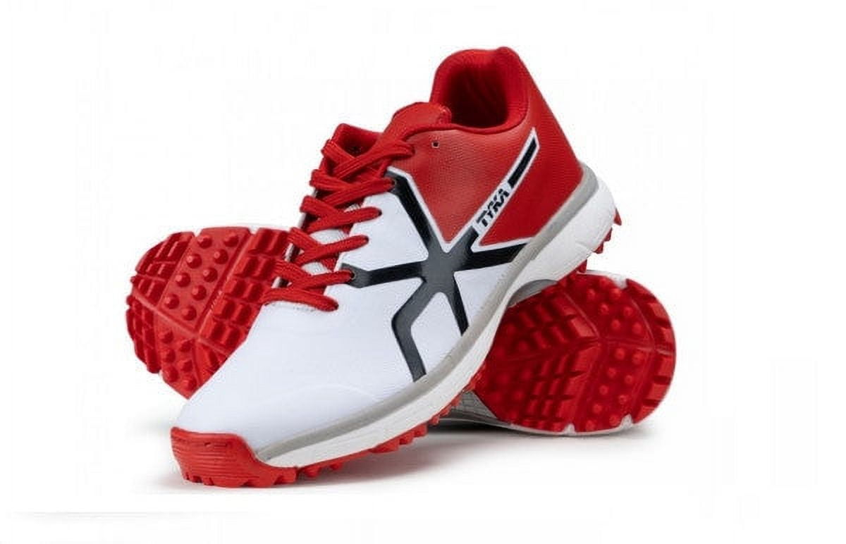 TYKA PITCH (White & Red) Cricket Shoes - - Walmart.com