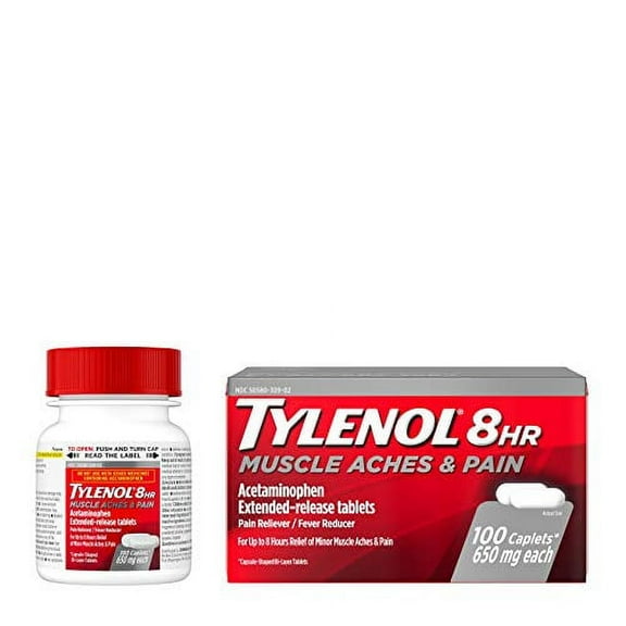 TYLENOL 8 HR Arthritis Pain Relief Caplets, Extended Release, 650 mg ...