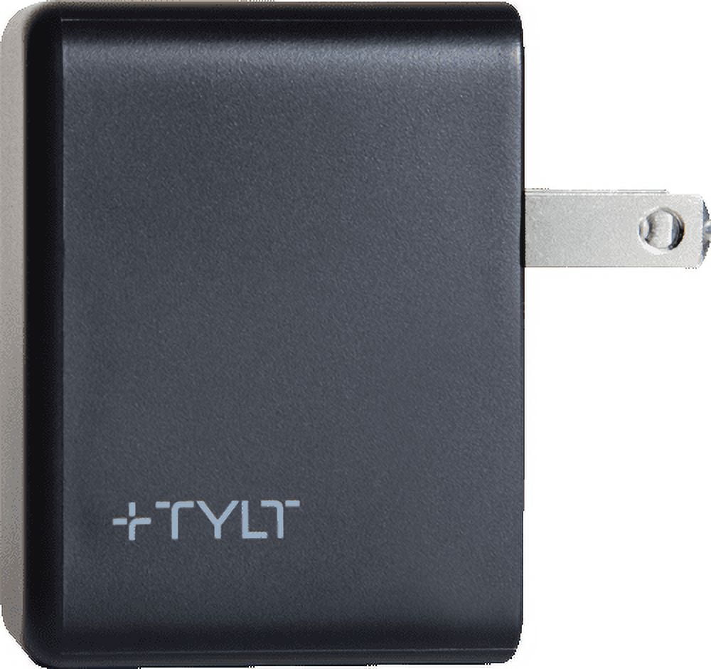 TYLT USB-C 20W Fast Charging Wall Charger for Phones and Tablets, Black ...