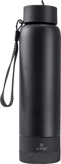 TYLT Power Bottle 2.0, Hydration Bottle and Bluetooth Speaker - Black ...