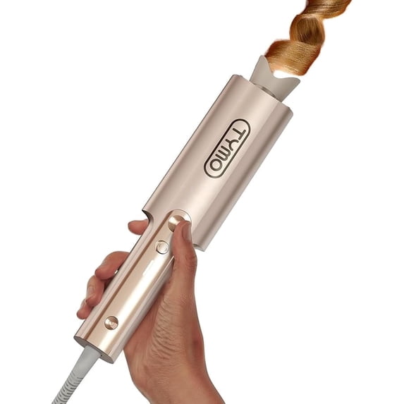 TYMO CurlPro Plus Automatic Rotating Curling Iron, Long Barrel Curling ...