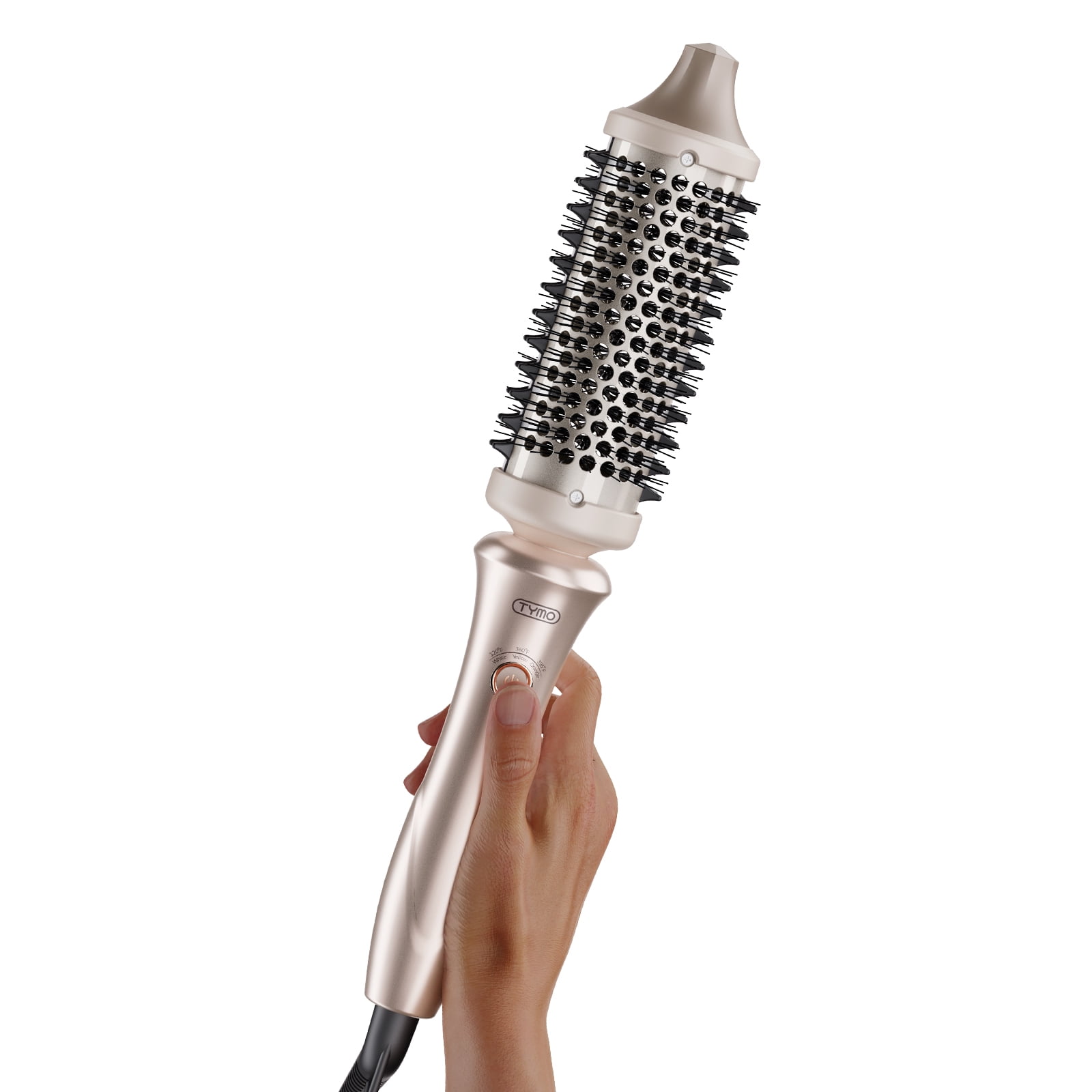 TYMO STYLUX Thermal Brush, 2-in-1 Heated Round Brush for Blowouts ...